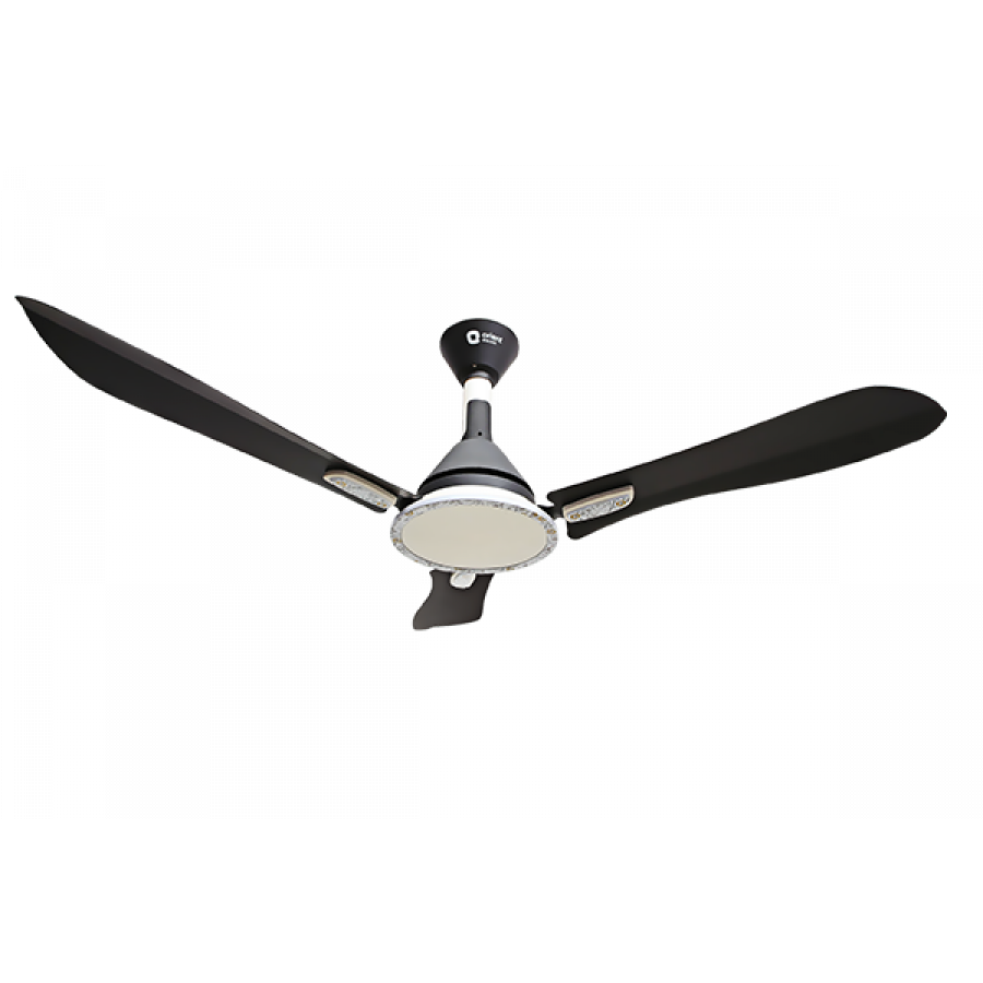Orient Areta Trendz Trendz Trendz Decorative Ceiling Fan 48" Black ...